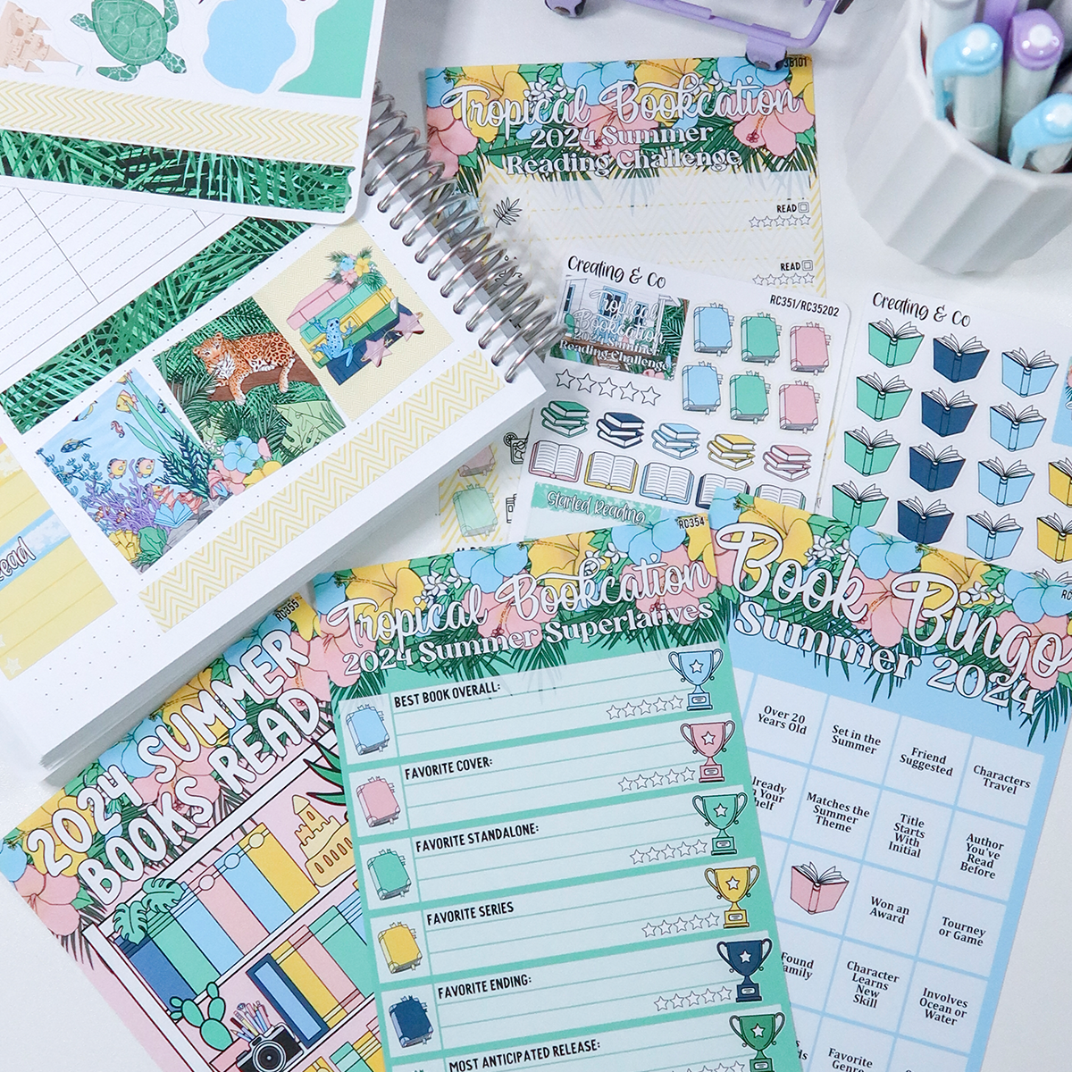 Summer 2024 Reading Challenges: Tropical Bookcation – Creating & Co